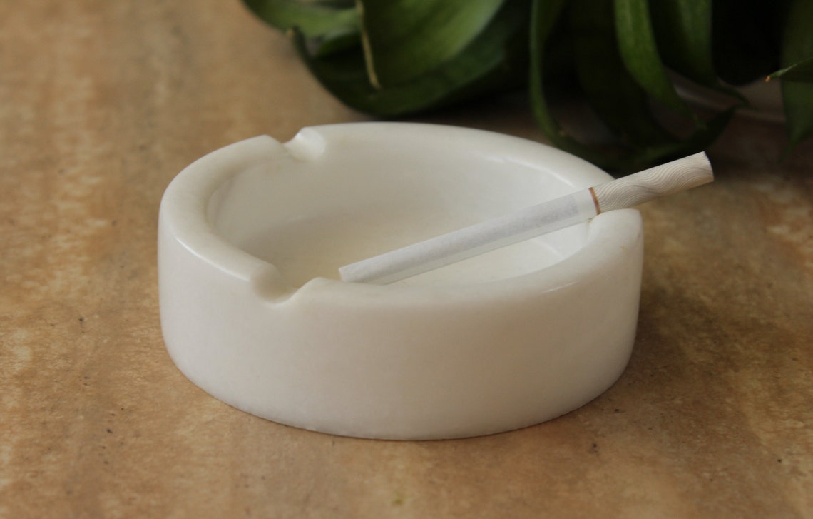 Marble Ashtray Vintage Ashtray Ashtray Made of White Marble | Etsy