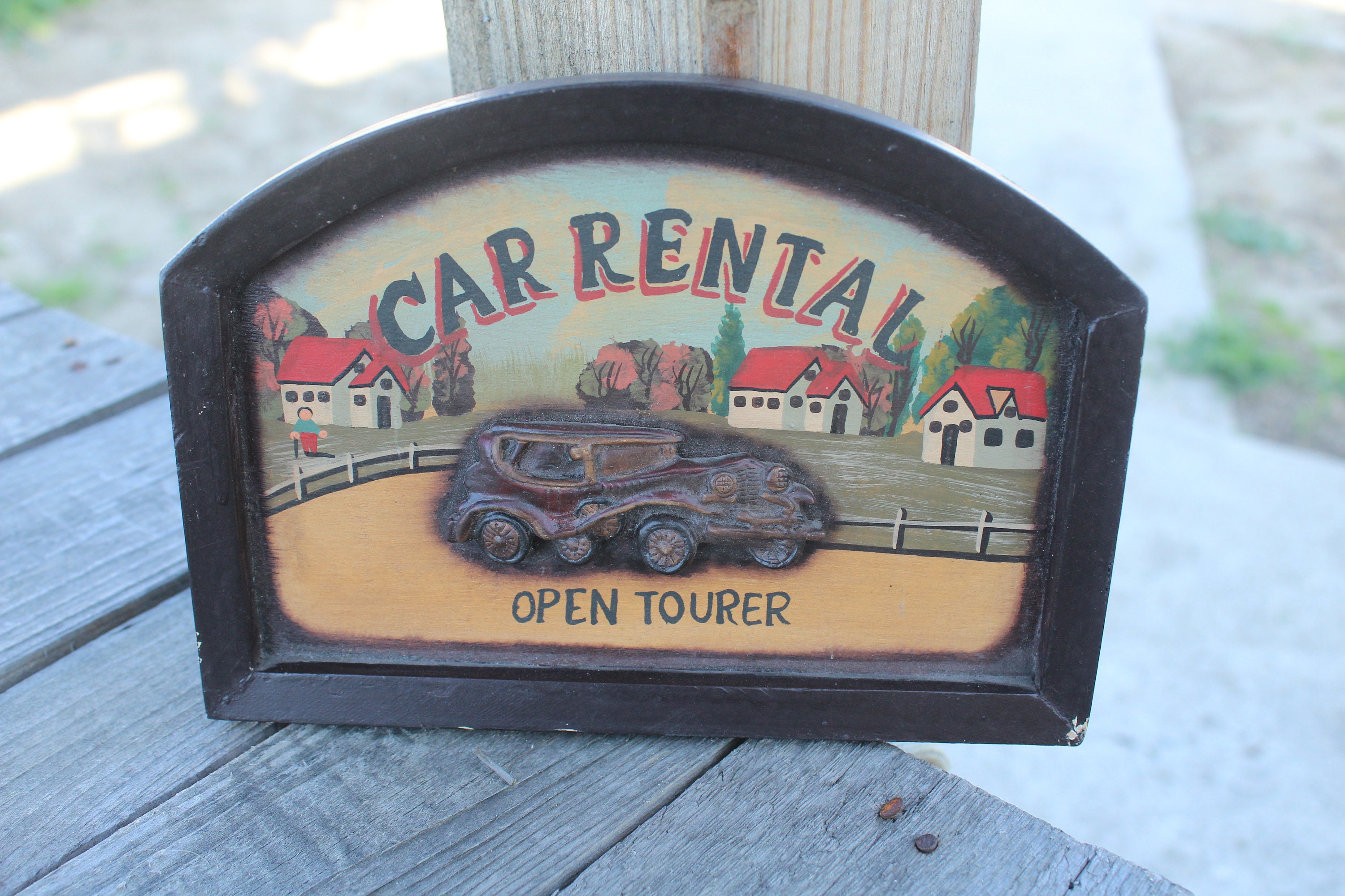 Sign With Frame, Vintage Small Sign, Wood Billboard, Vintage Plate ...