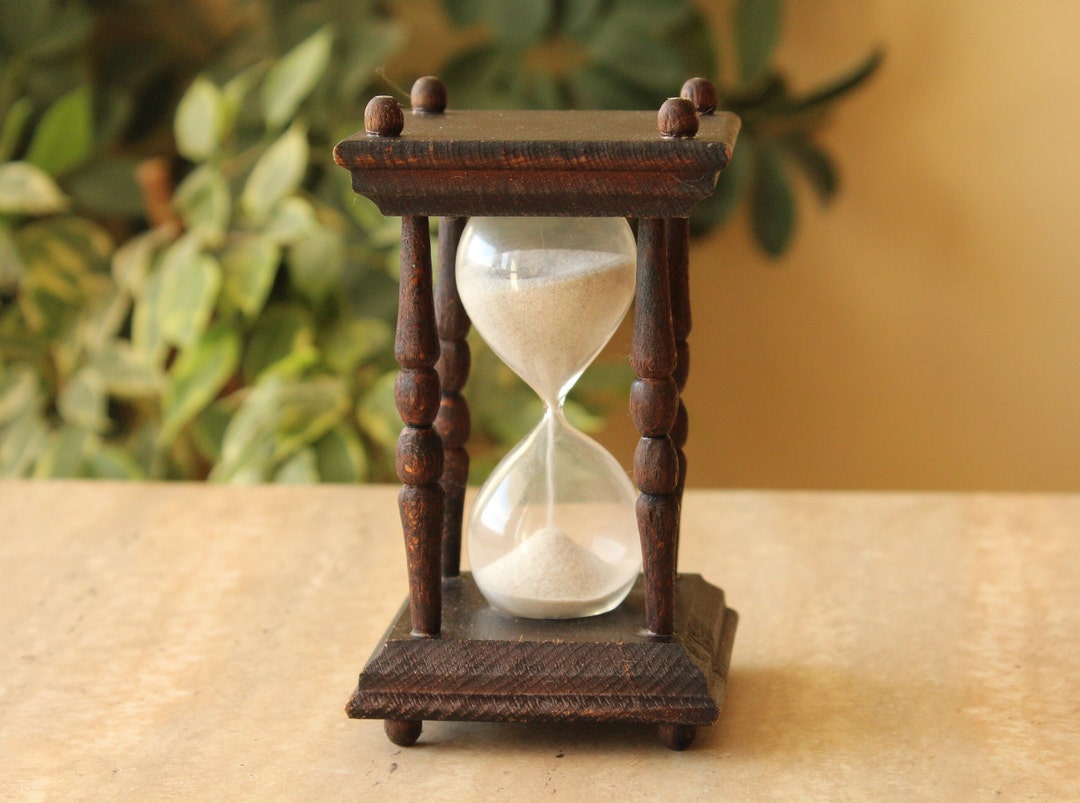 Vintage Hourglass Wooden Hourglass Sand Clock Vintage Hourglasses Sand Timer Etsy