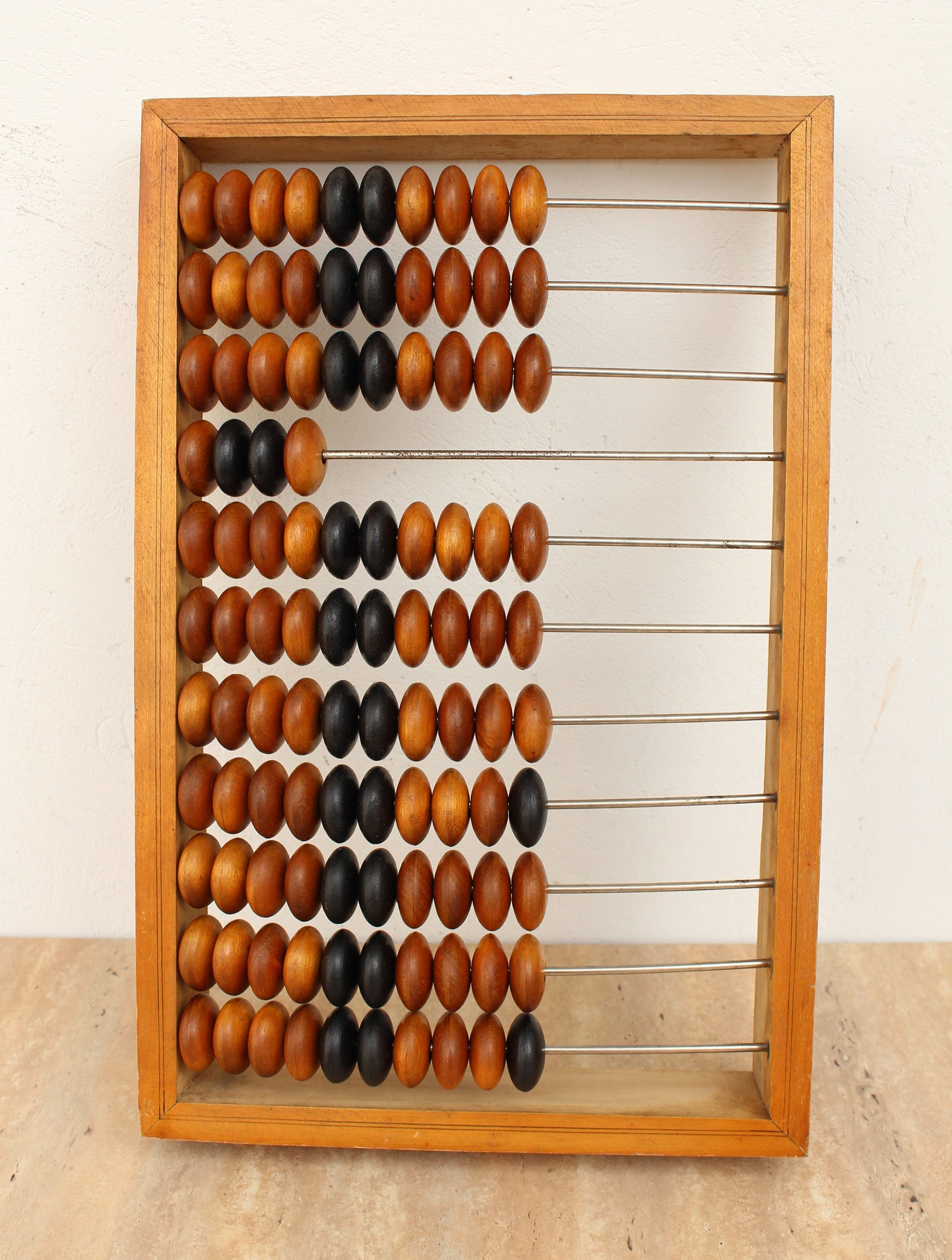 Old Wooden Abacus, Wooden Abacus, Primitive Calculator, Vintage ...