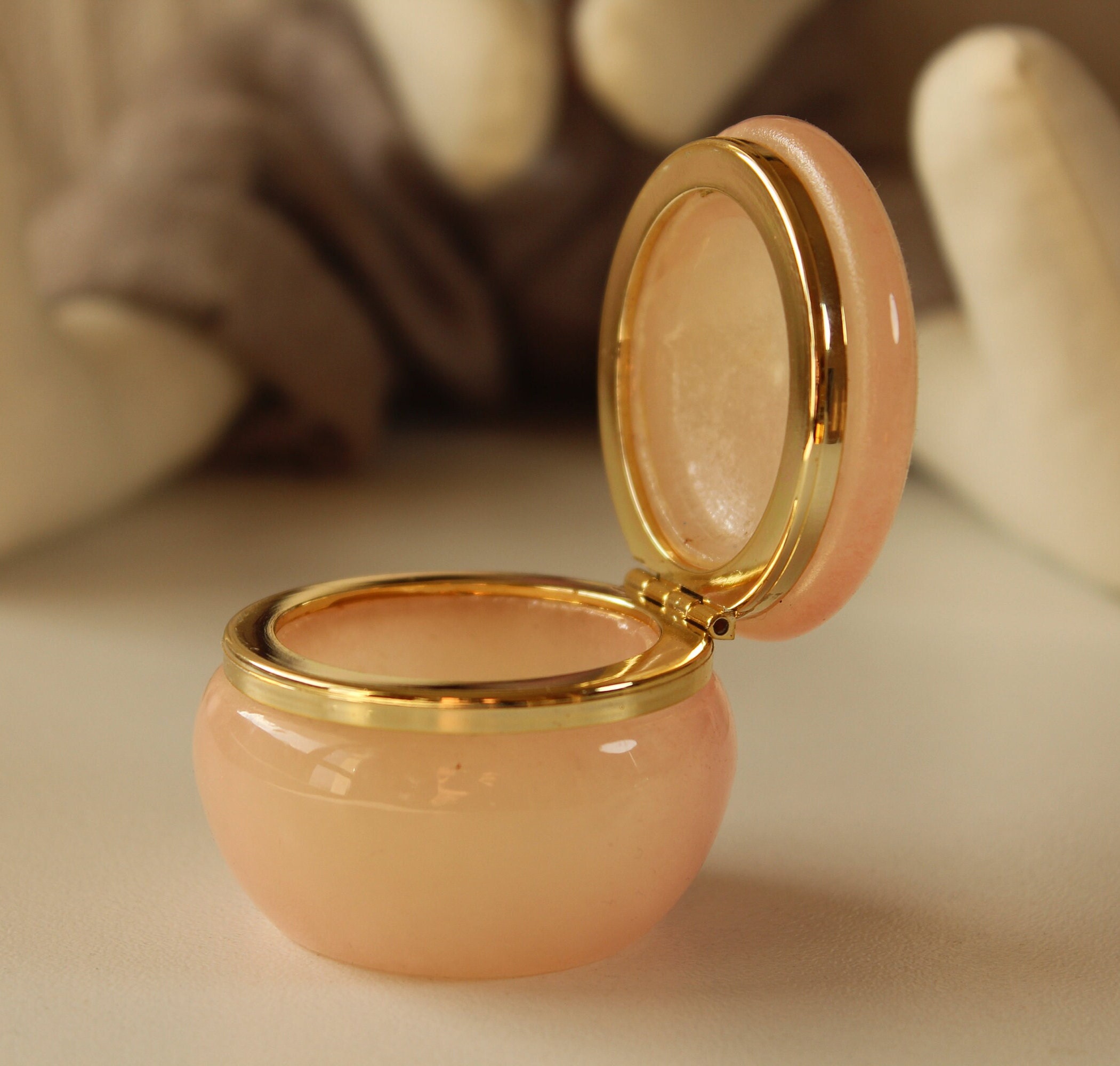 Alabaster Box Vintage Alabaster Box Home Decor Natural | Etsy