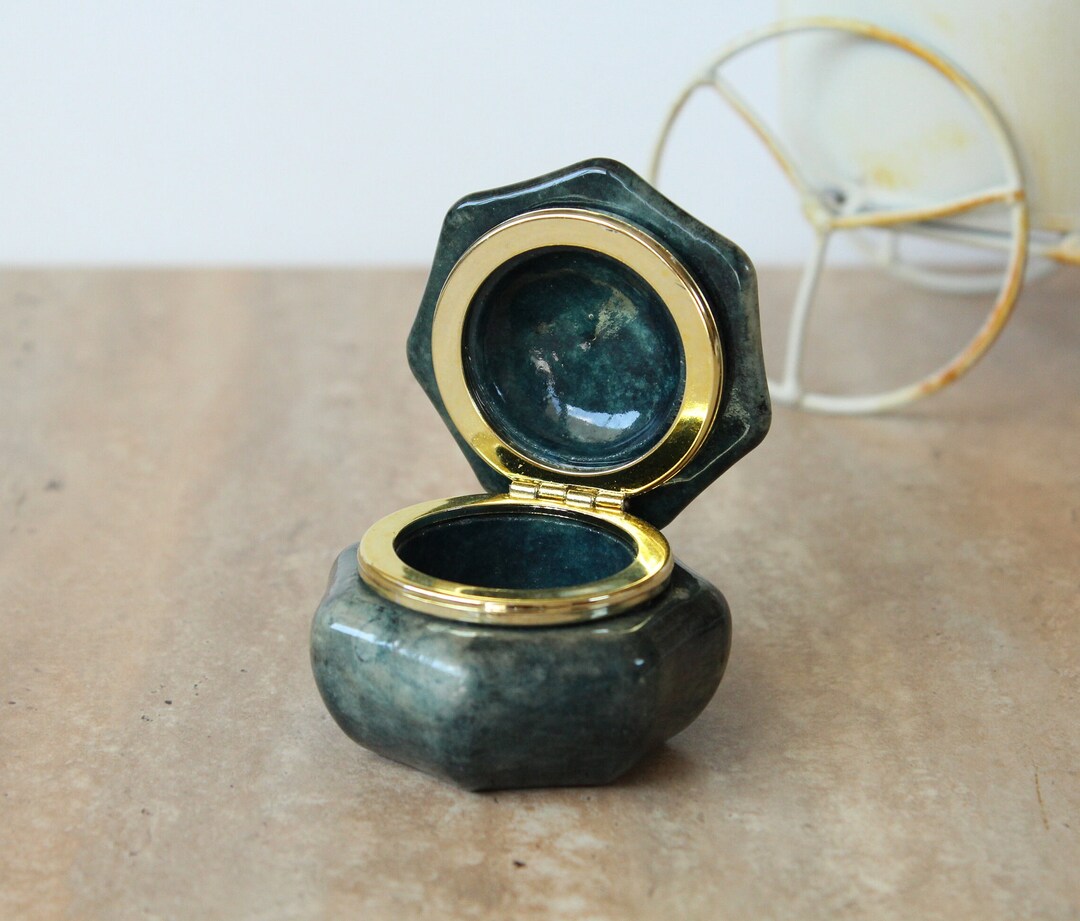 Vintage Alabaster Box Hand-made Alabaster Box Natural Stone - Etsy