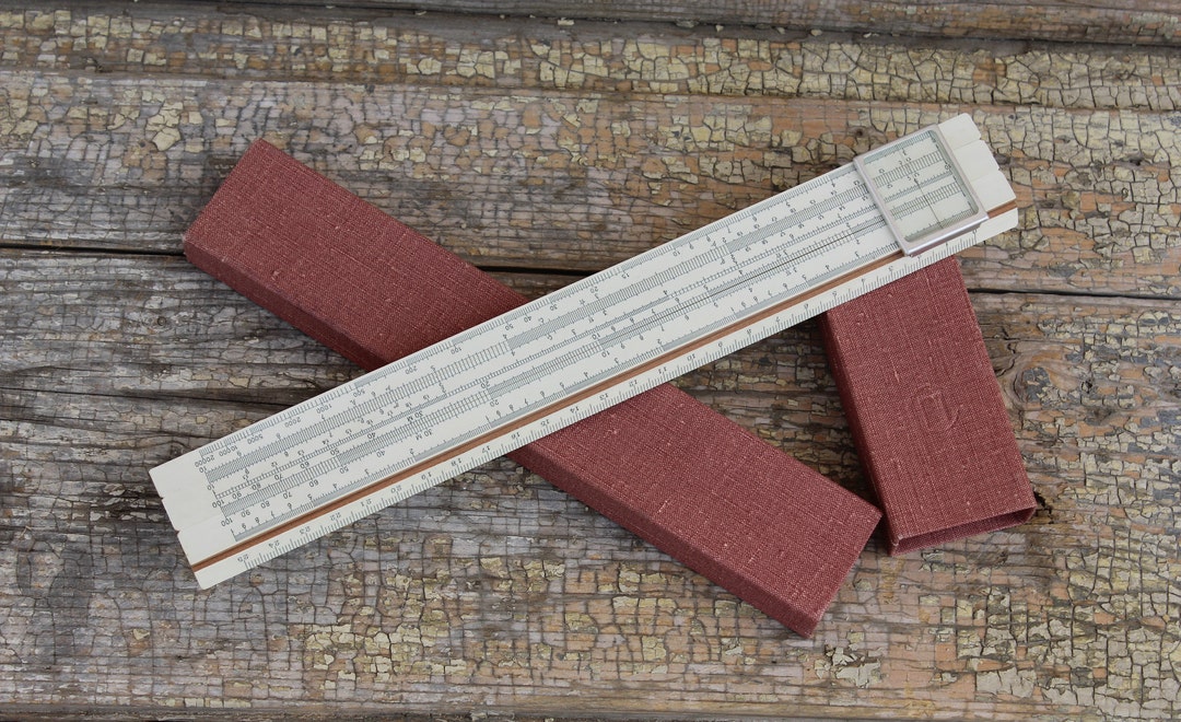 Wooden Engineering Tool, Vintage Logarithmic Ruler, Engineering Tools ...