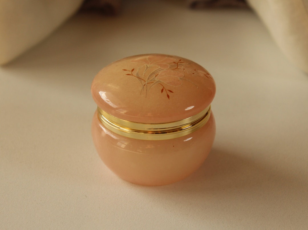 Alabaster Box, Vintage Alabaster Box, Home Decor, Natural Stone Box ...