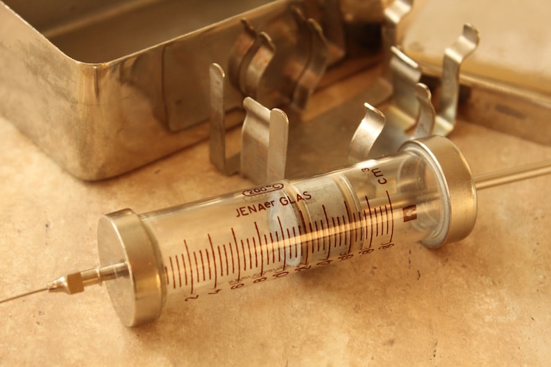 Medical Tool Glass Syringe Medical Sterilizer With Syringes - Etsy