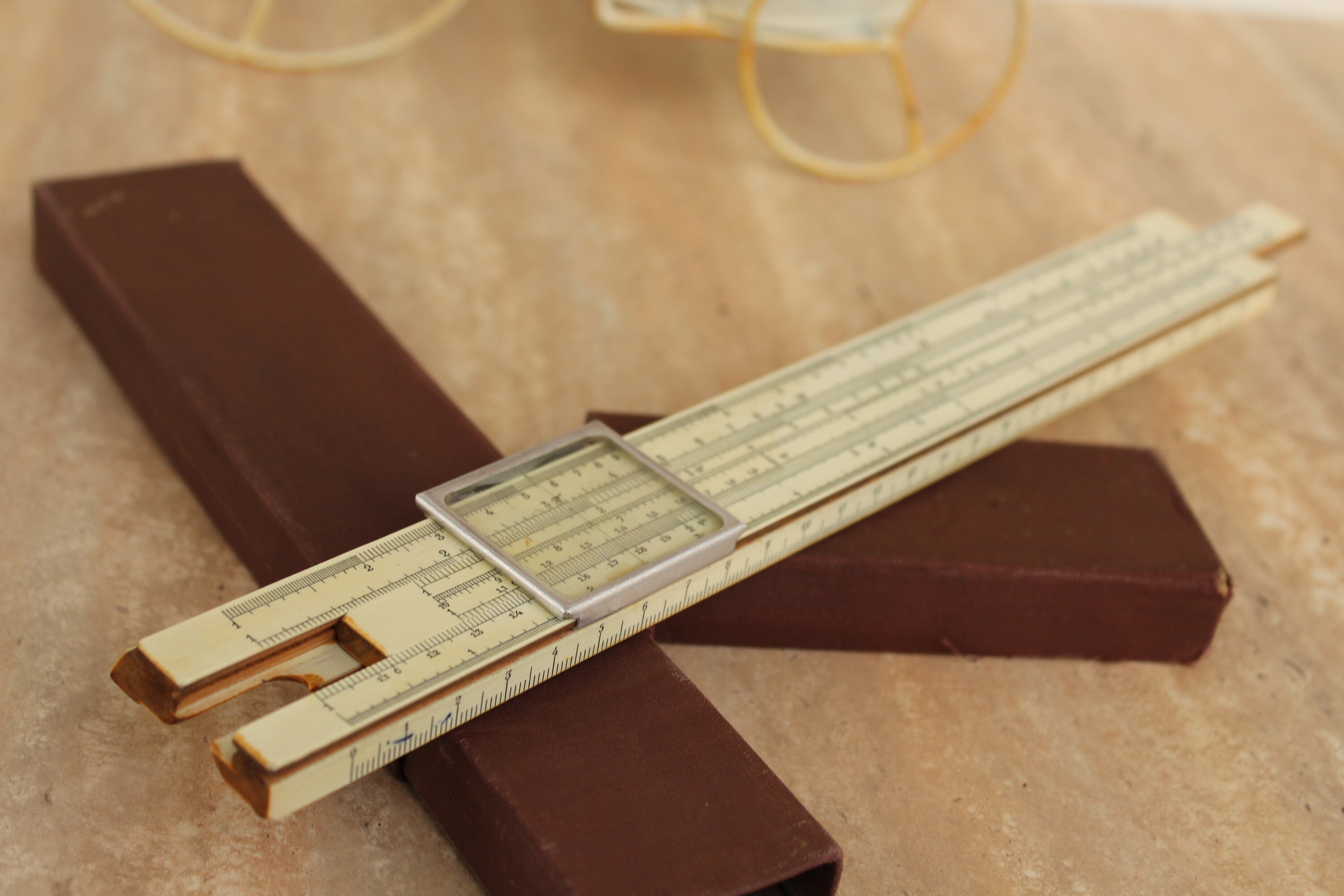 Vintage Logarithmic Ruler Wooden Engineering Tool - Etsy