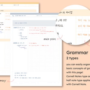 Language Study Journal Notebook / English, Korean, Japanese, Chinese ...