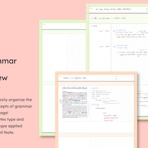 DIY Pastel Language Study Journal Notebook / English, Korean, Japanese ...