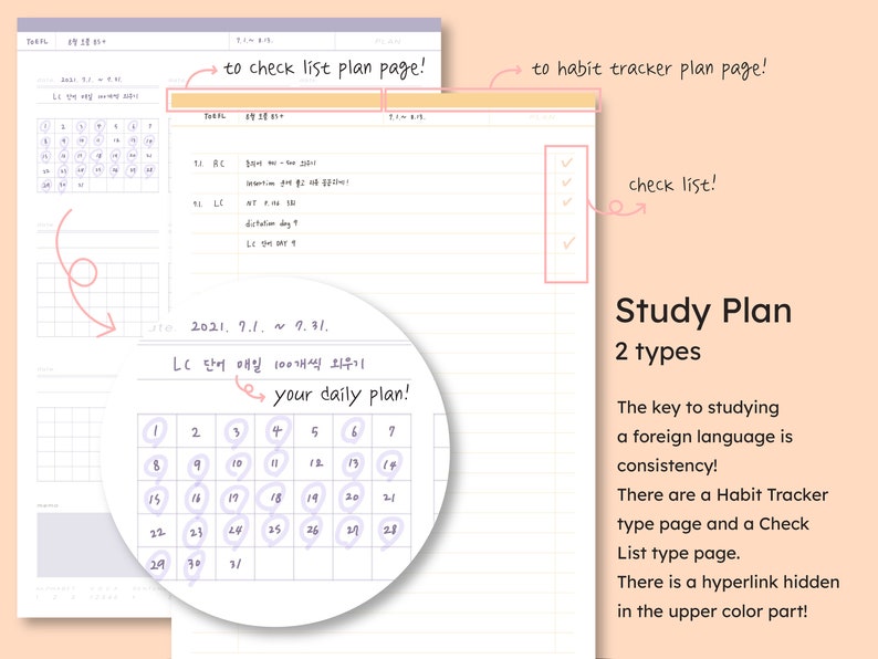 Language Study Journal Notebook / English Korean Japanese - Etsy