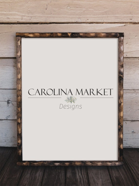 Farmhouse Frame Mockup PSD Wood Sign Mockup 16x20 Art | Etsy