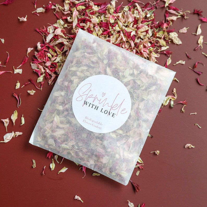 Sprinkle With Love Biodegradable Confetti Packets Natural - Etsy UK