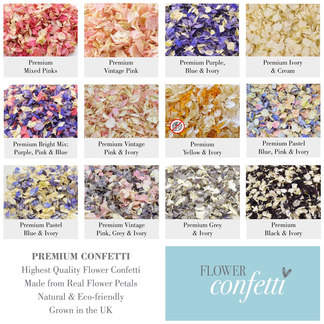Biodegradable Real Flower Petal Confetti 1 Litre 8-10 Handfuls 100% Eco ...