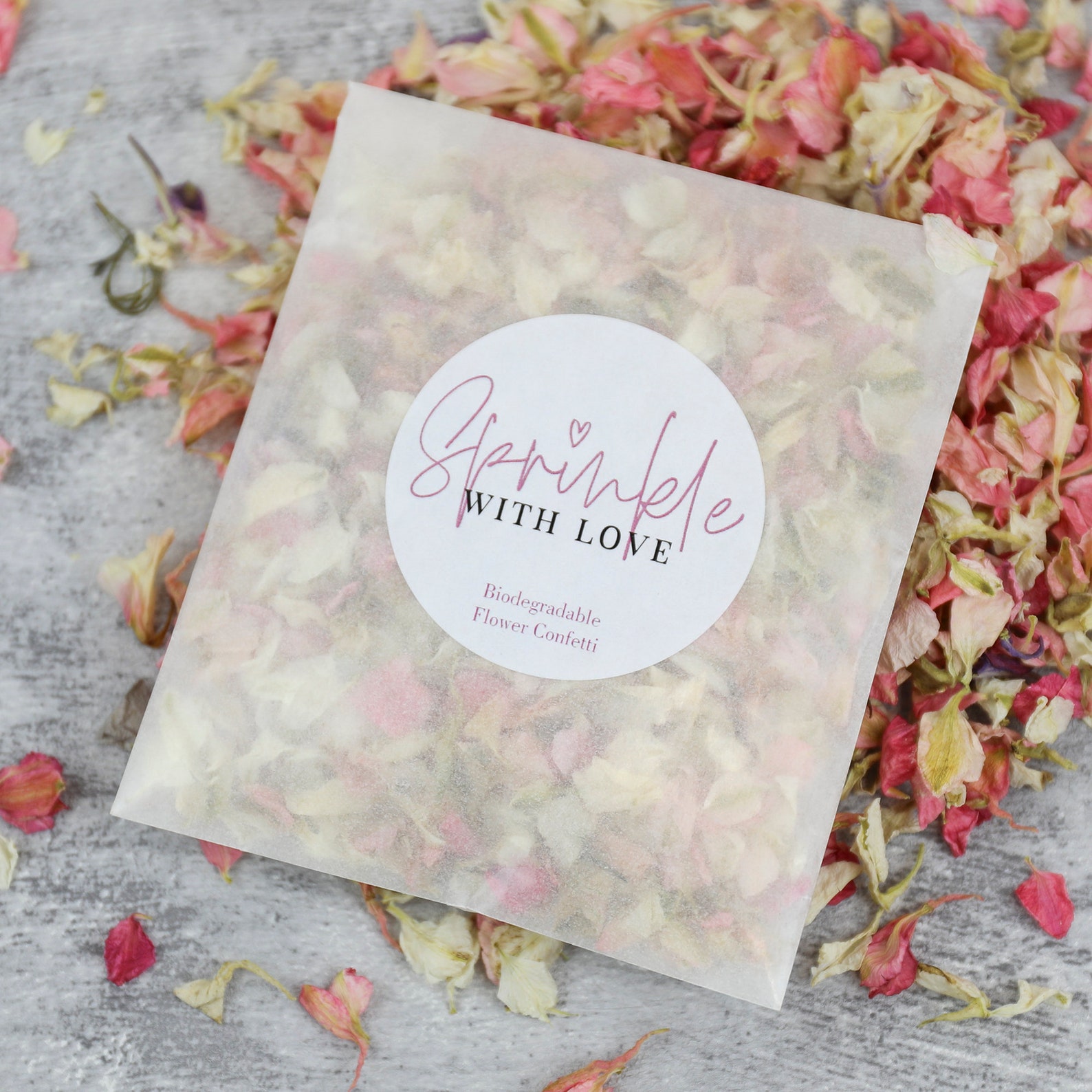 Sprinkle With Love Biodegradable Confetti Packets Natural - Etsy