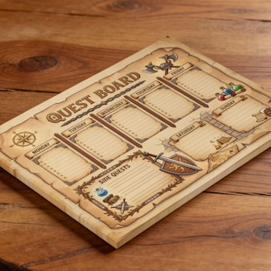 RPG Quest Board Weekly Planner - Fantasy D&D Style To-do List ...