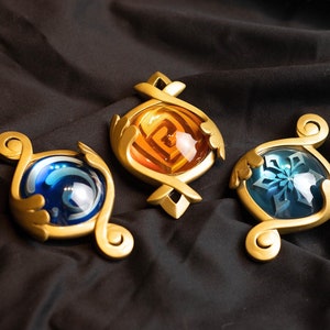 Genshin Impact - Fontaine Vision Pneuma and Ousia - ALL ELEMENTS - Etsy