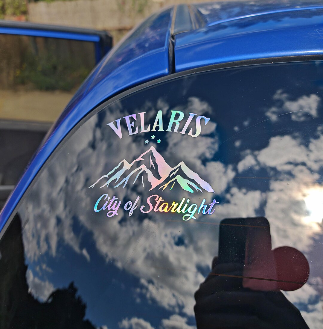 ACOTAR Velaris City of Starlight - Holographic Vinyl Sticker - Decal ...