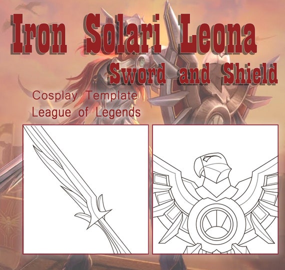 Iron Solari Leona Sword and Shield Templates | Etsy