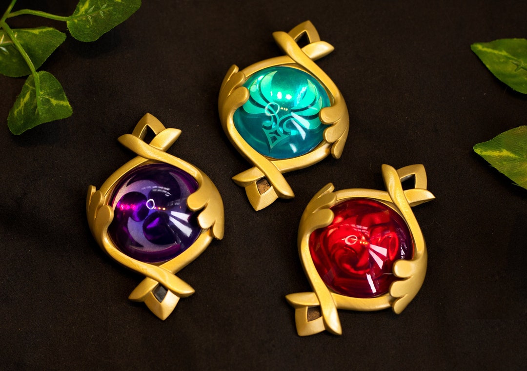 Genshin Impact Fontaine Vision Pneuma and Ousia ALL ELEMENTS - Etsy