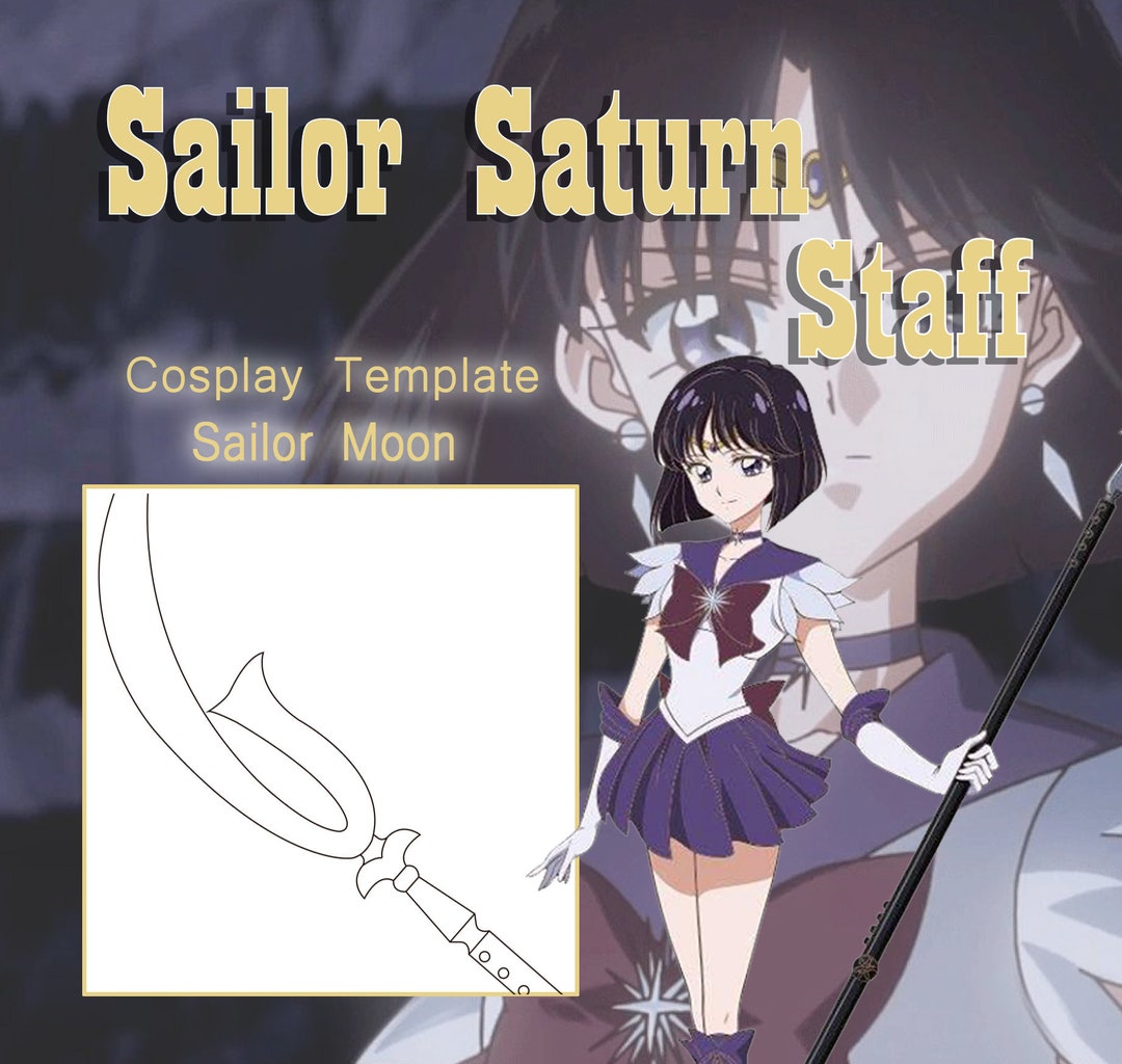Sailor Saturn Silence Glaive Staff Sailor Moon Cosplay - Etsy