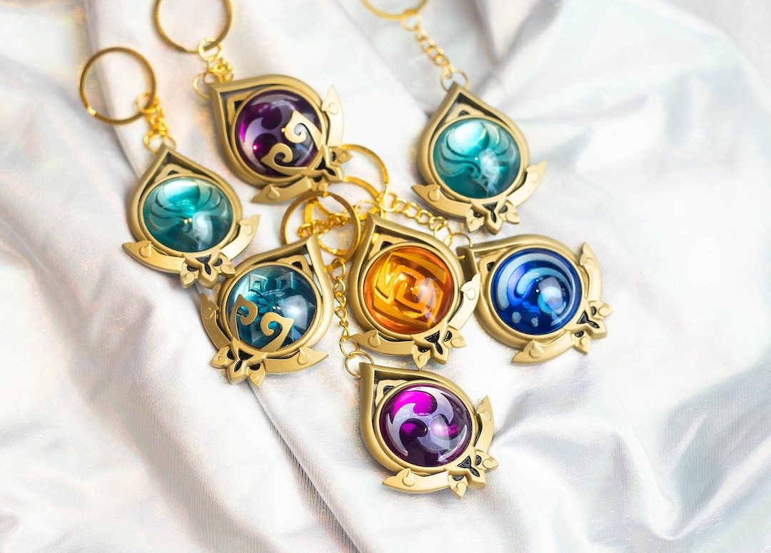Handmade Genshin Impact Sumeru Vision Keychain - ALL ELEMENTS - Etsy