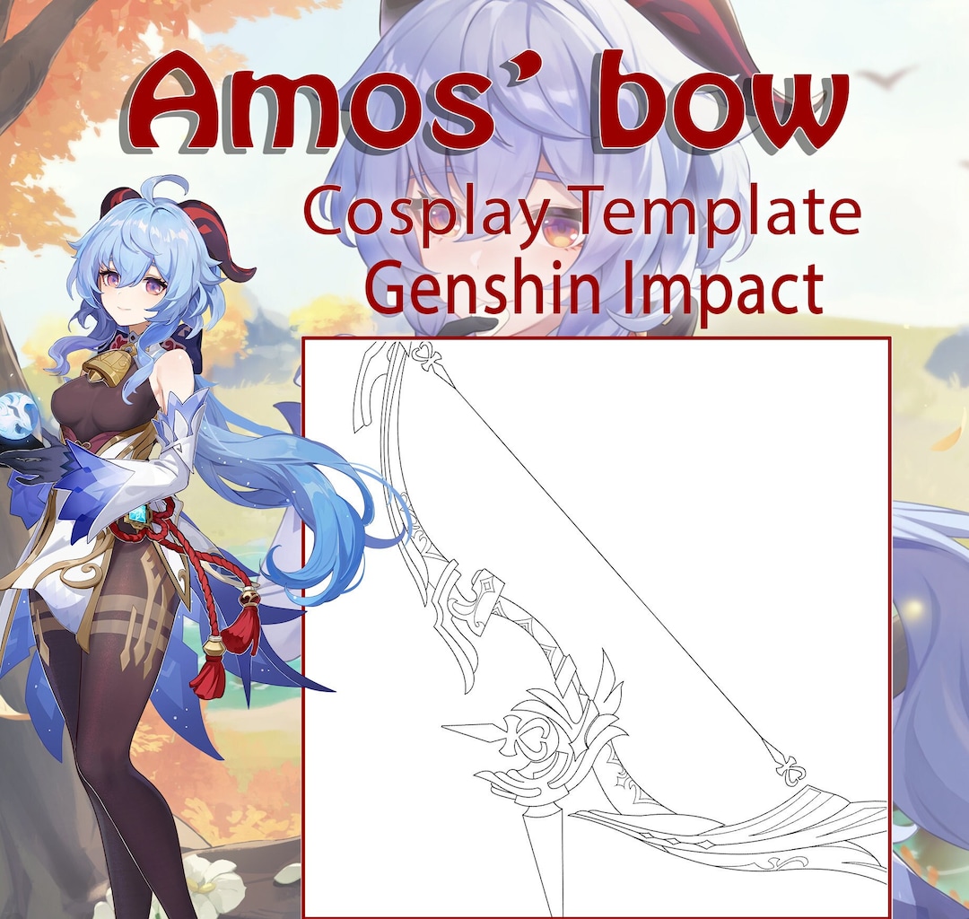 Amos' Bow - Genshin Impact Cosplay Template - Etsy