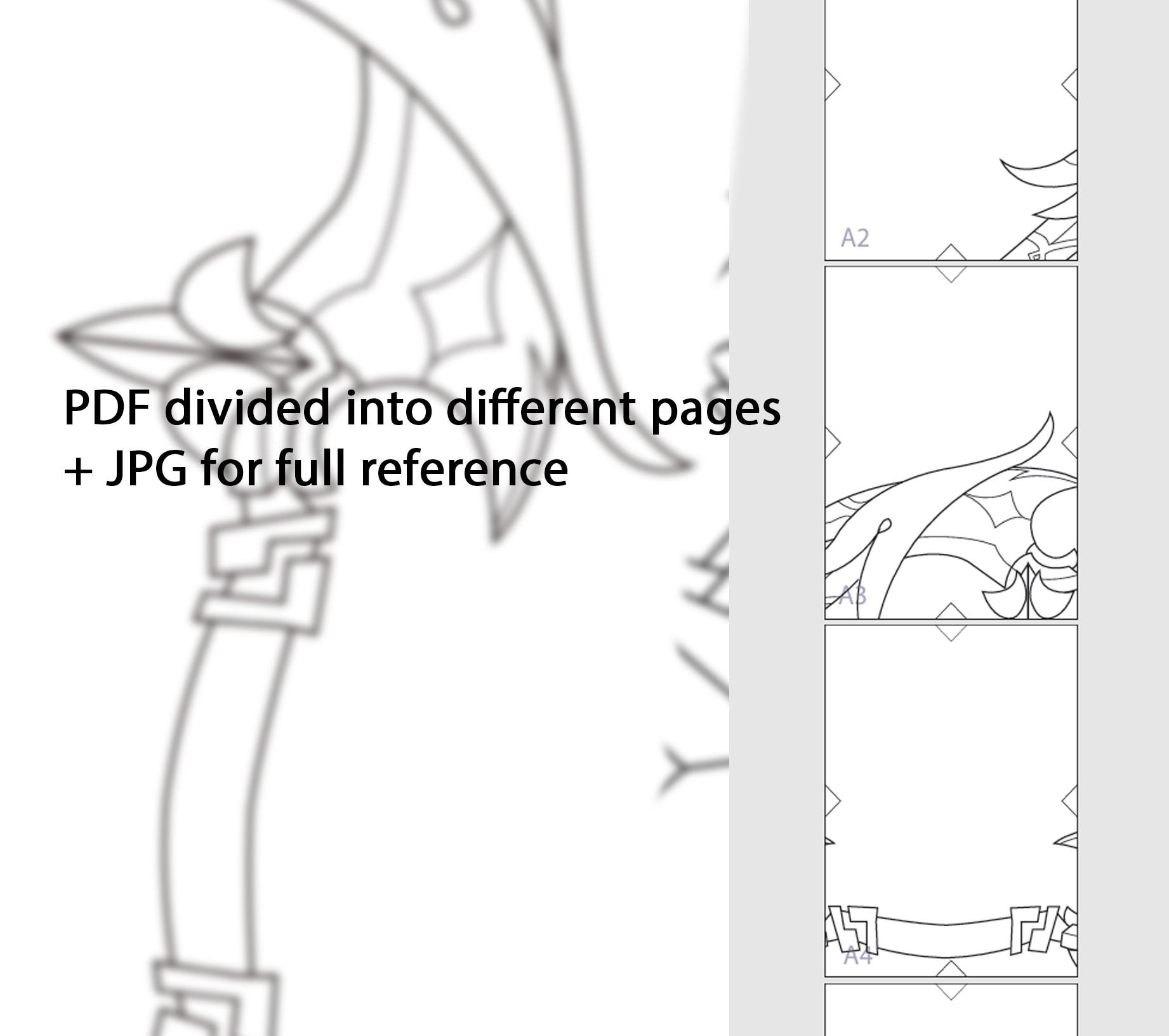 Favonius Warbow - Genshin Impact Cosplay Template - Etsy