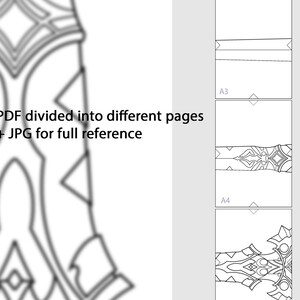 Alear Liberation Sword - Fire Emblem Engage - Cosplay Template - Etsy.de