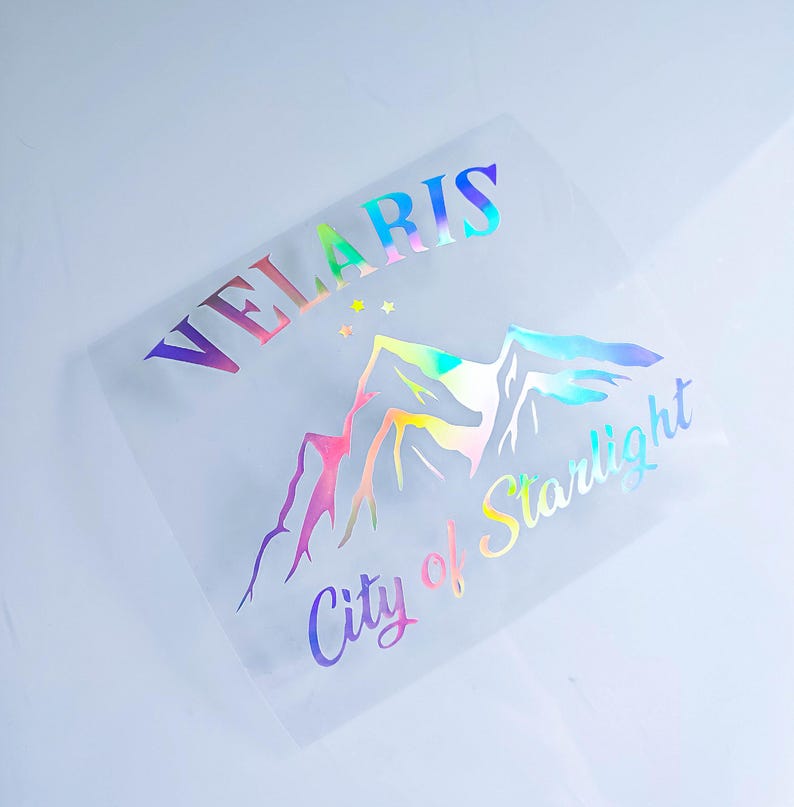 Velaris City of Starlight Holographic Vinyl Decal – ACOTAR Bookish Gift ...