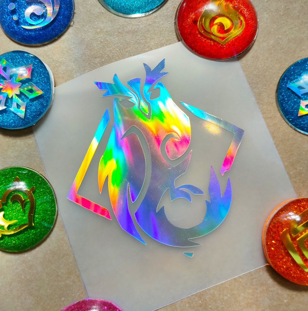 Diluc Constellation - Genshin Impact - Holographic Vinyl Sticker - Etsy