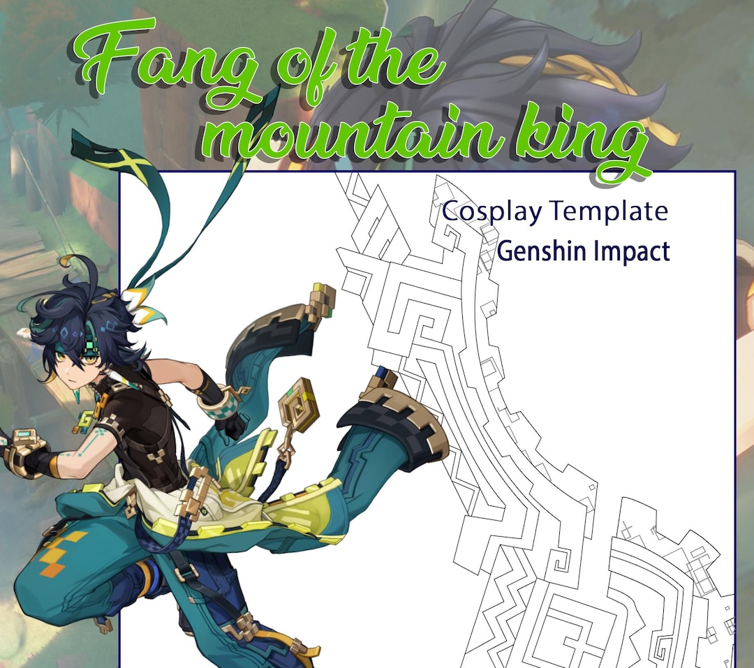Fang of the Mountain King - Genshin Impact Template - Kinich Cosplay ...