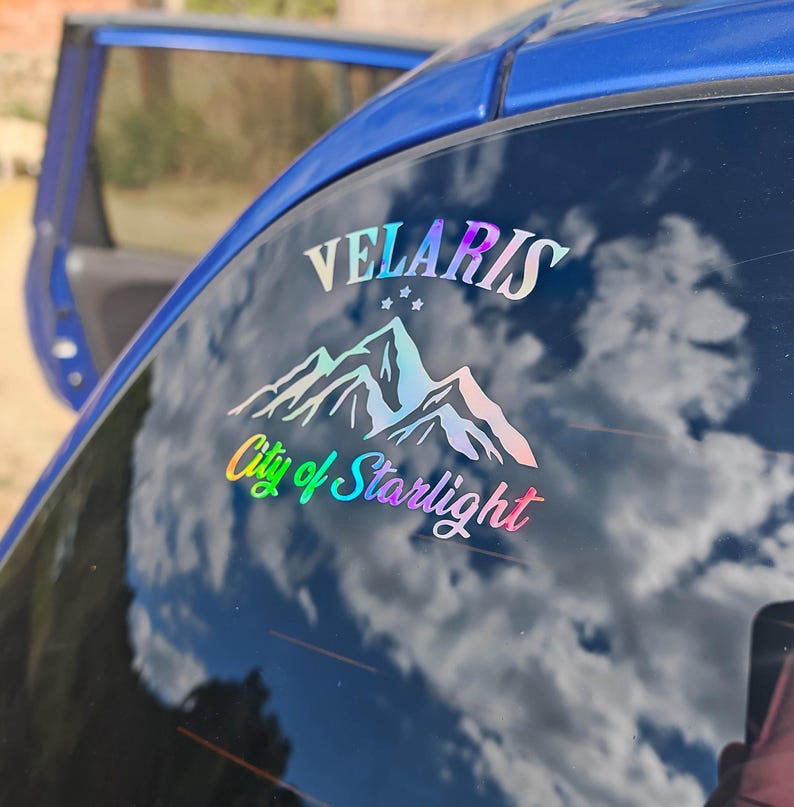 Velaris City of Starlight Holographic Vinyl Decal – ACOTAR Bookish Gift ...