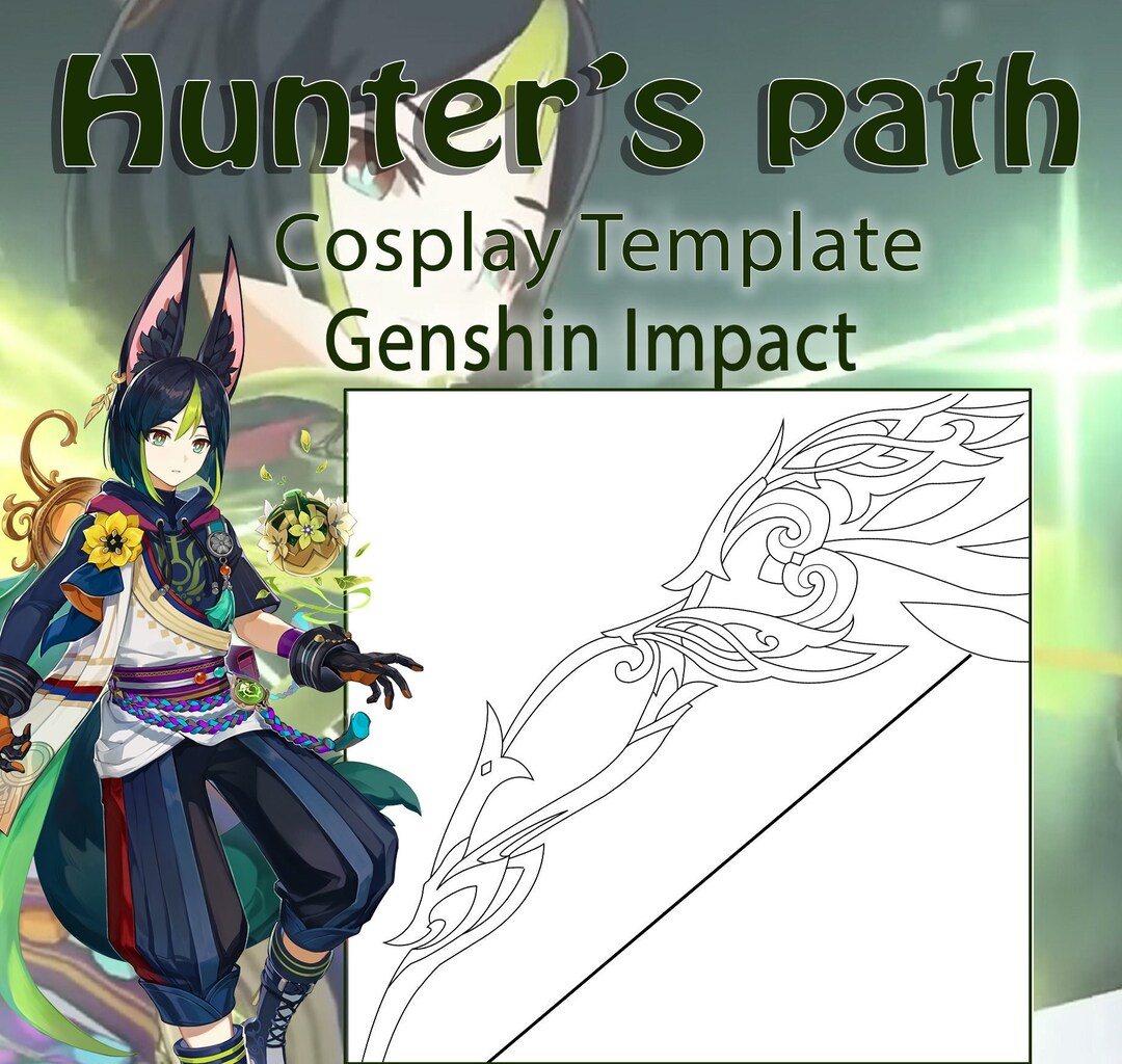 Hunter's Path Genshin Impact Cosplay Template - Etsy