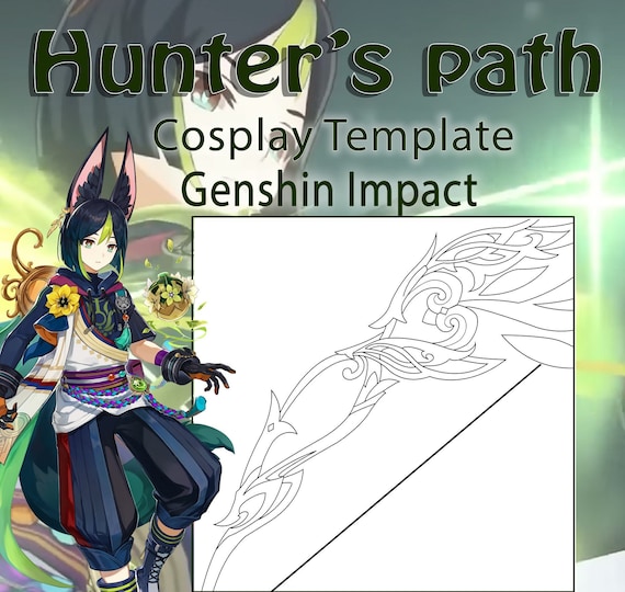Hunter's Path Genshin Impact Cosplay Template - Etsy Australia