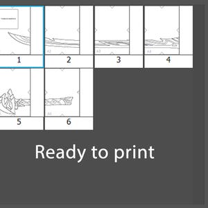 Cursed Blade - Genshin Impact Cosplay Template - Etsy