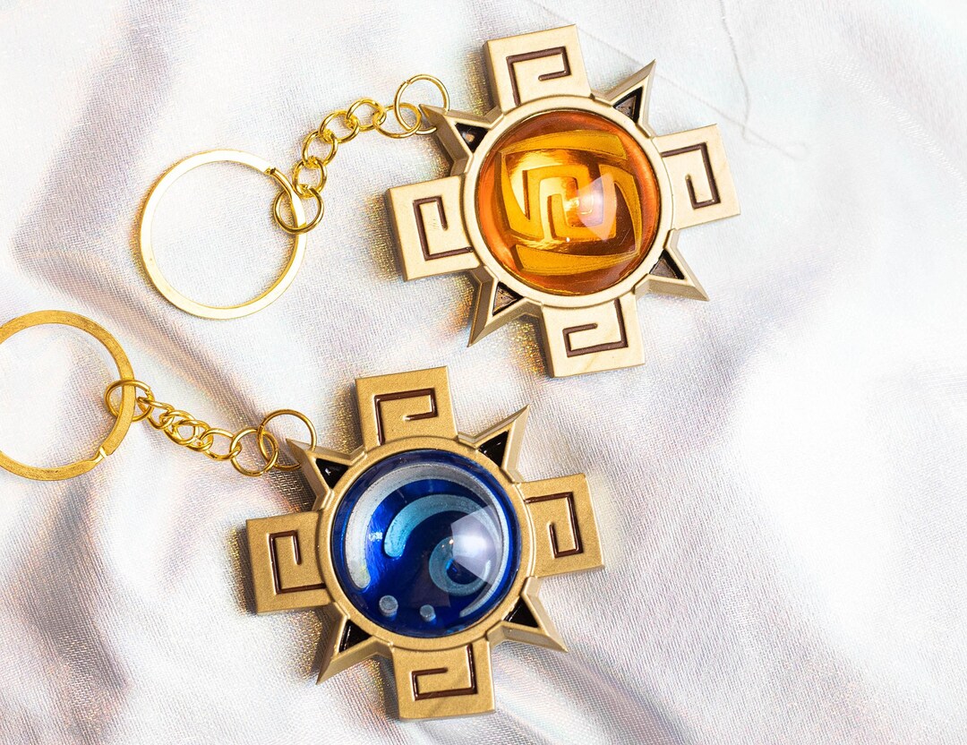 Handmade Genshin Impact Natlan Vision Keychain - ALL ELEMENTS - Etsy