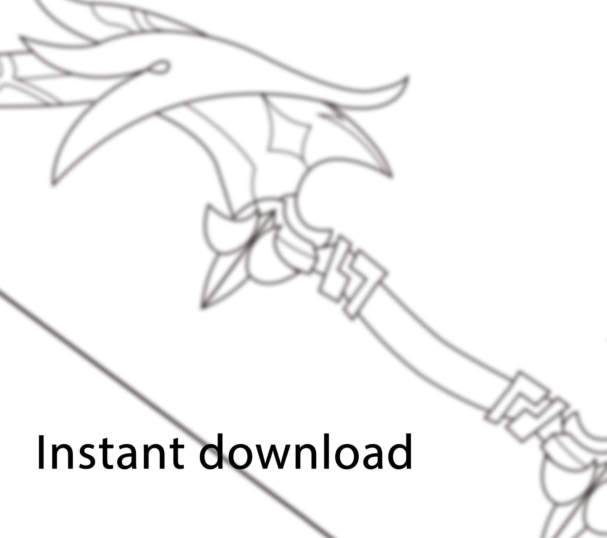 Favonius Warbow - Genshin Impact Cosplay Template - Etsy