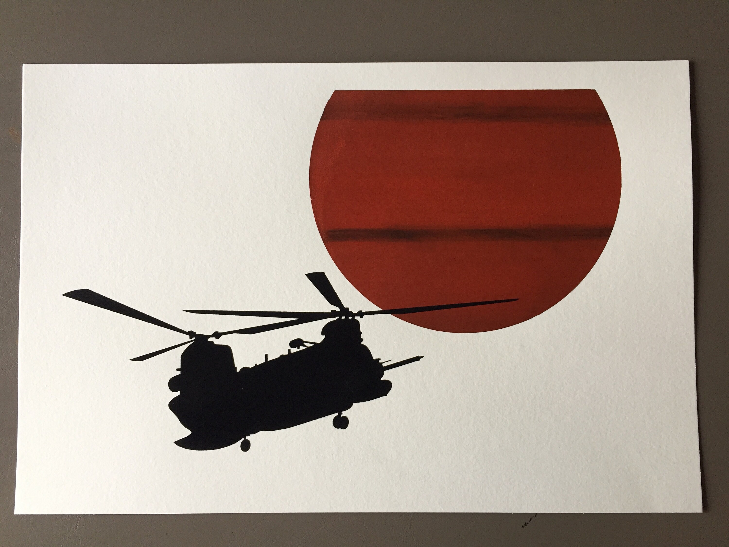 MH47 Chinook Screen Print - Etsy