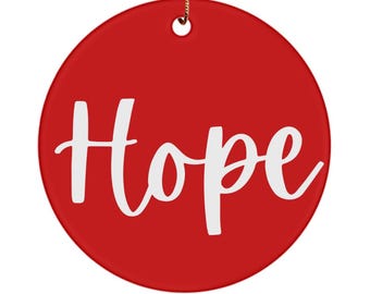 Hope Everyday Ornament - Etsy