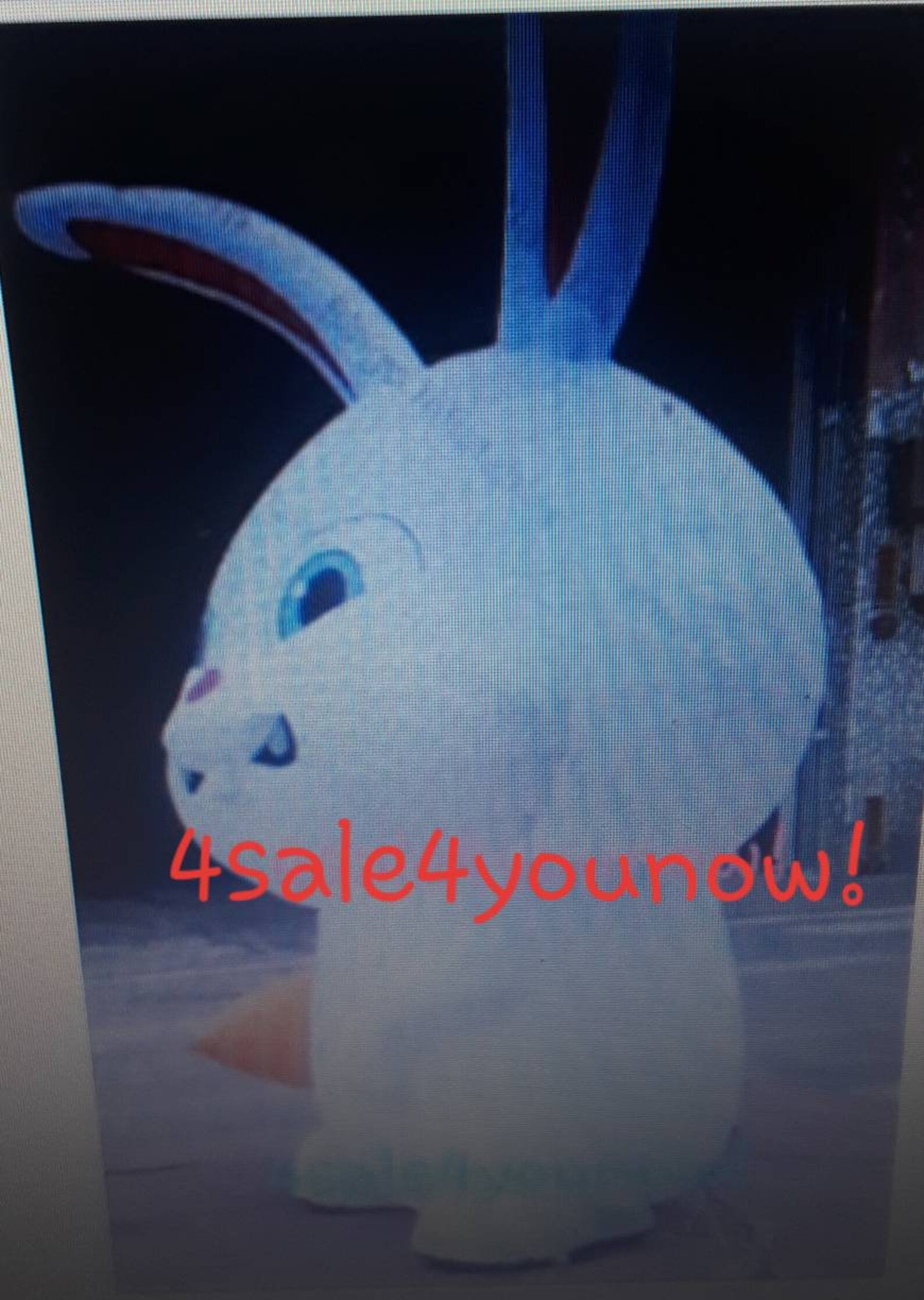 30' Foot Snowball Easter Rabbit Inflatable ..the Secret Life of Pets ...