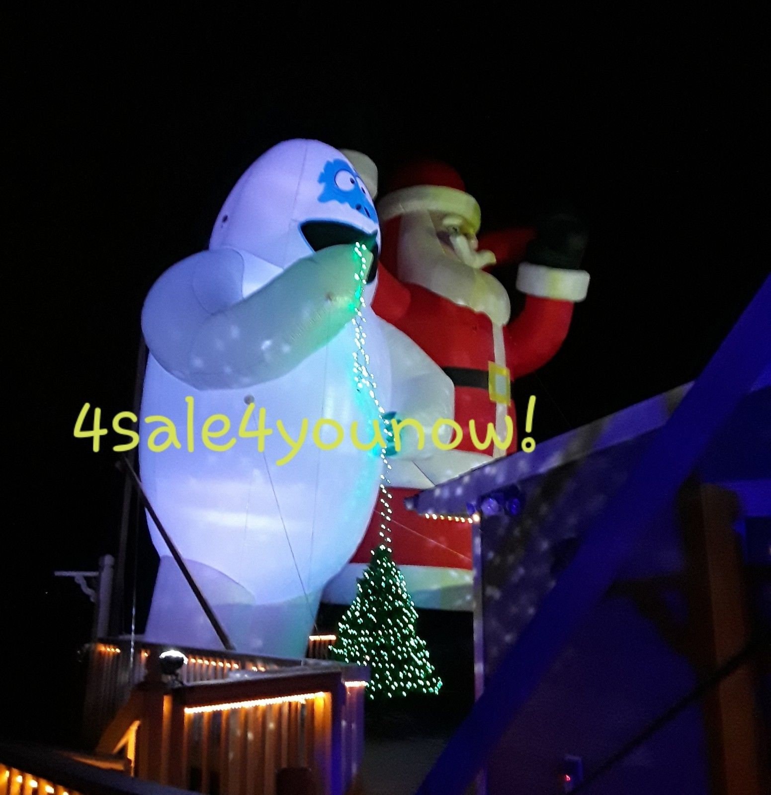 32' Foot Inflatable Bumble the Abominable Snowman Rudolph Christmas ...