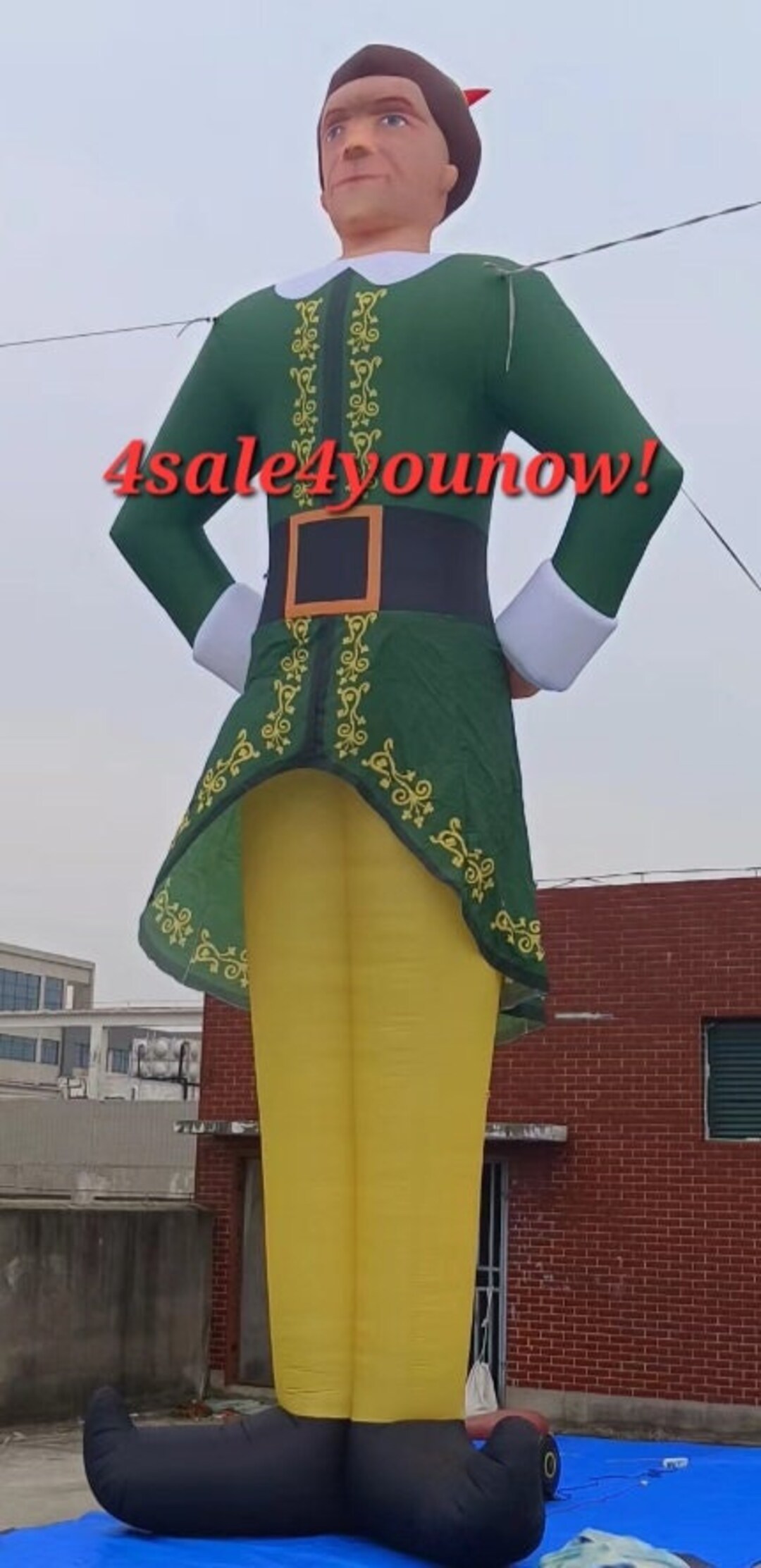 32 Foot Christmas Inflatable Buddy The Elf Movie With Led Lights Custom Made New Etsy