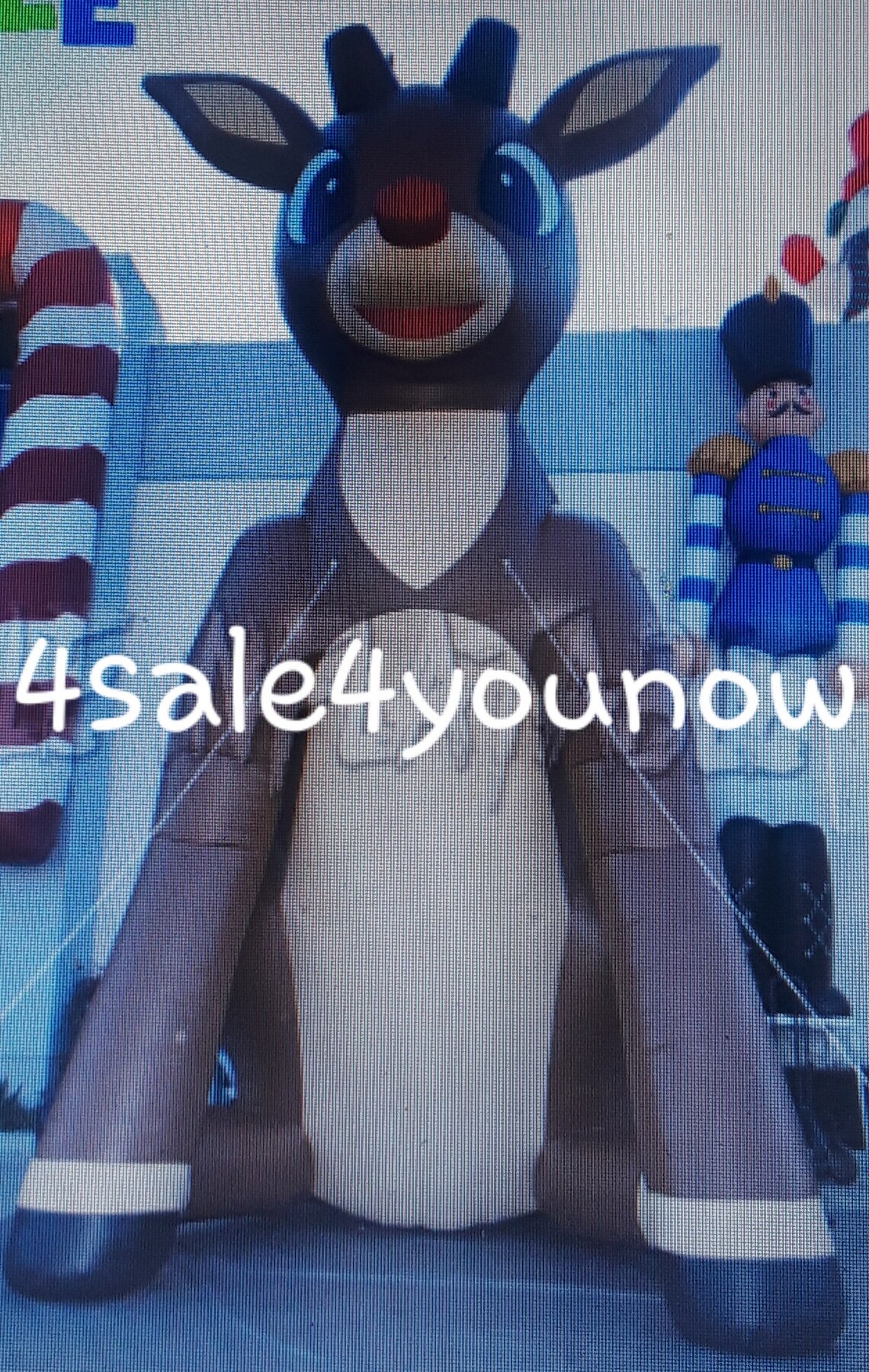 32' Foot Inflatable Rudolph the Red Nose Reindeer With Led Lights ...