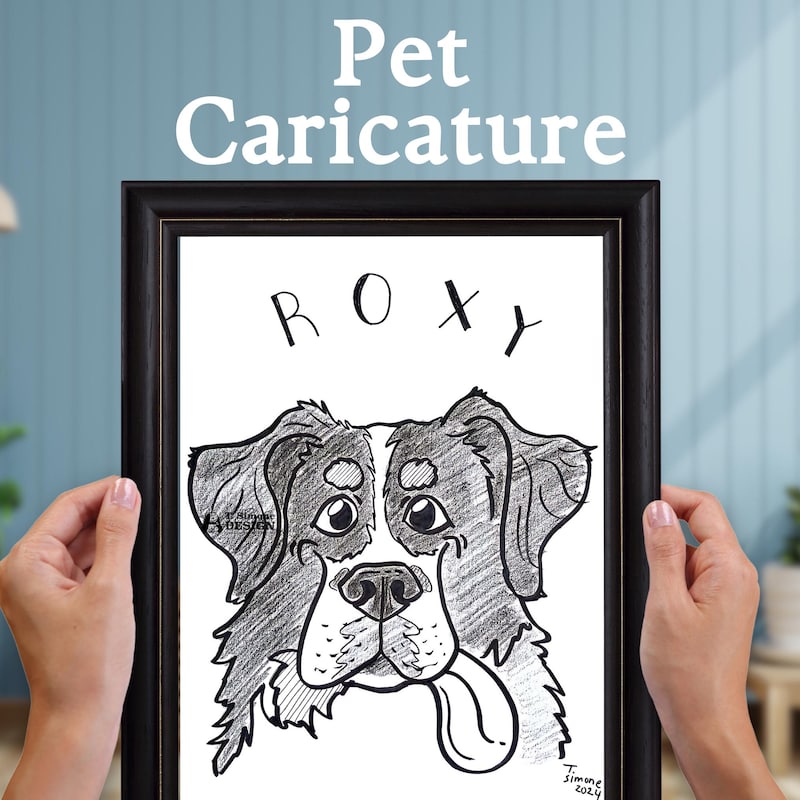 Dog Caricatures Art - Etsy