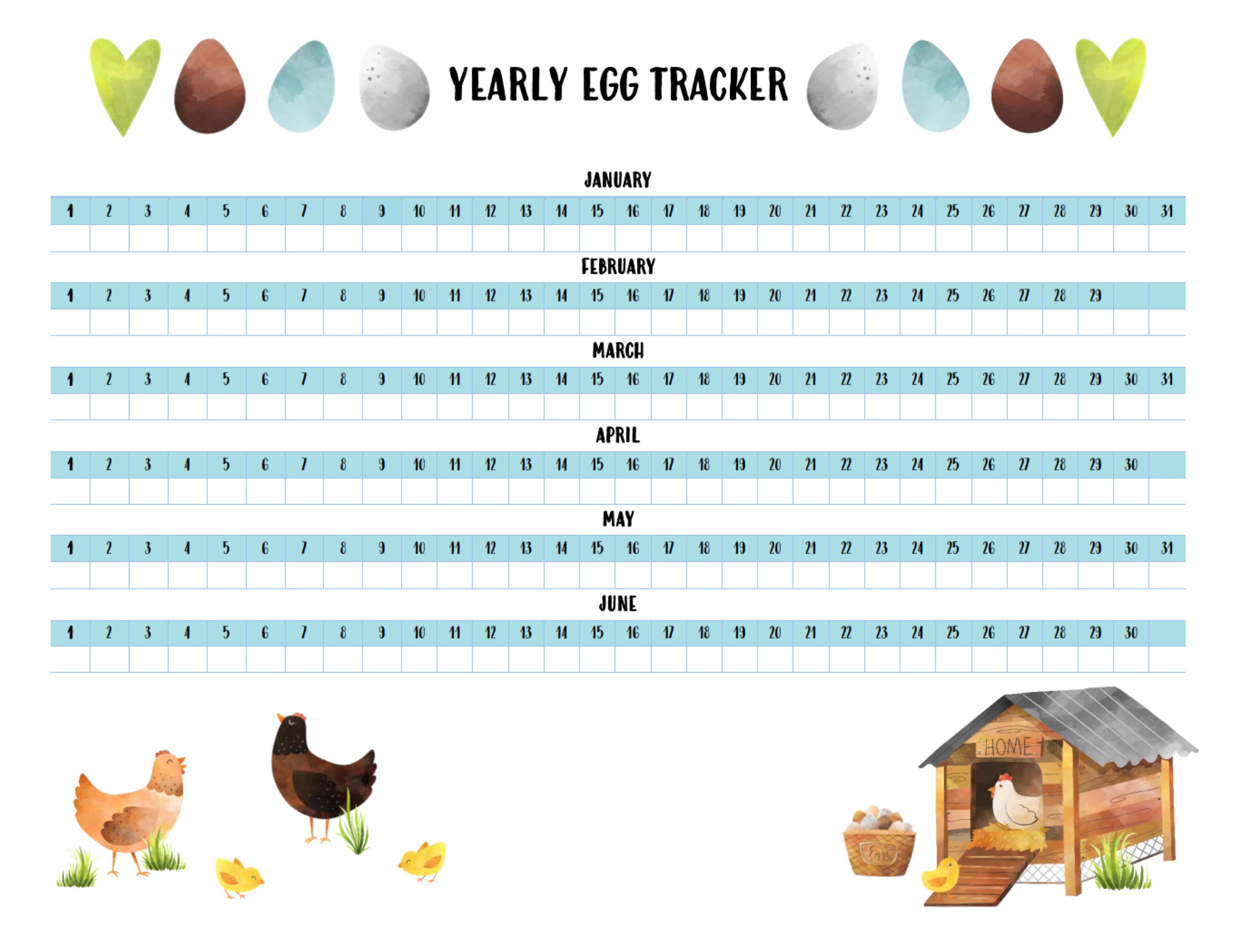 Egg Incubation Log (+3 Bonus Trackers for Chicken Management) - Etsy
