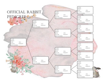 Pedigree Template - Etsy UK