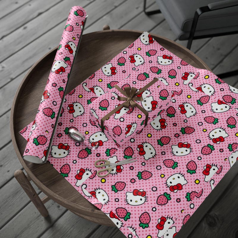 Hello Kittys Wrapping Paper - Etsy