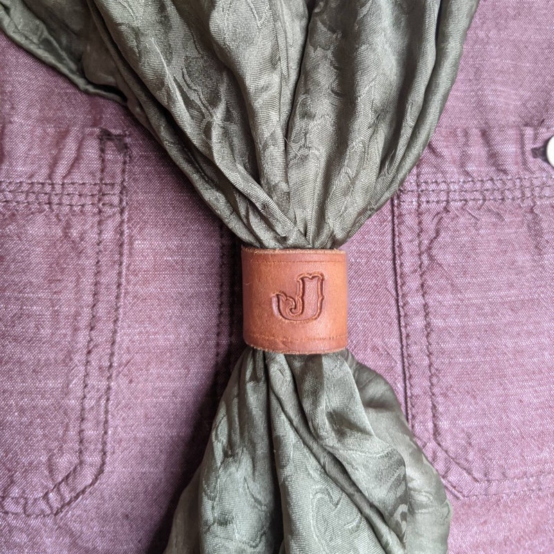 Leather Slide for Bandana - Etsy