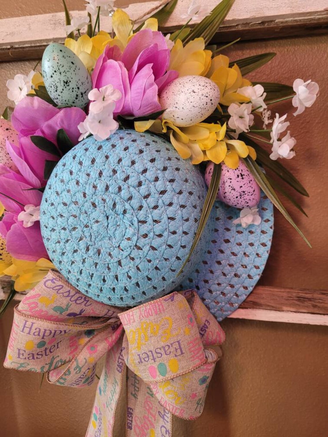 Easter Spring Hat Wreath - Etsy