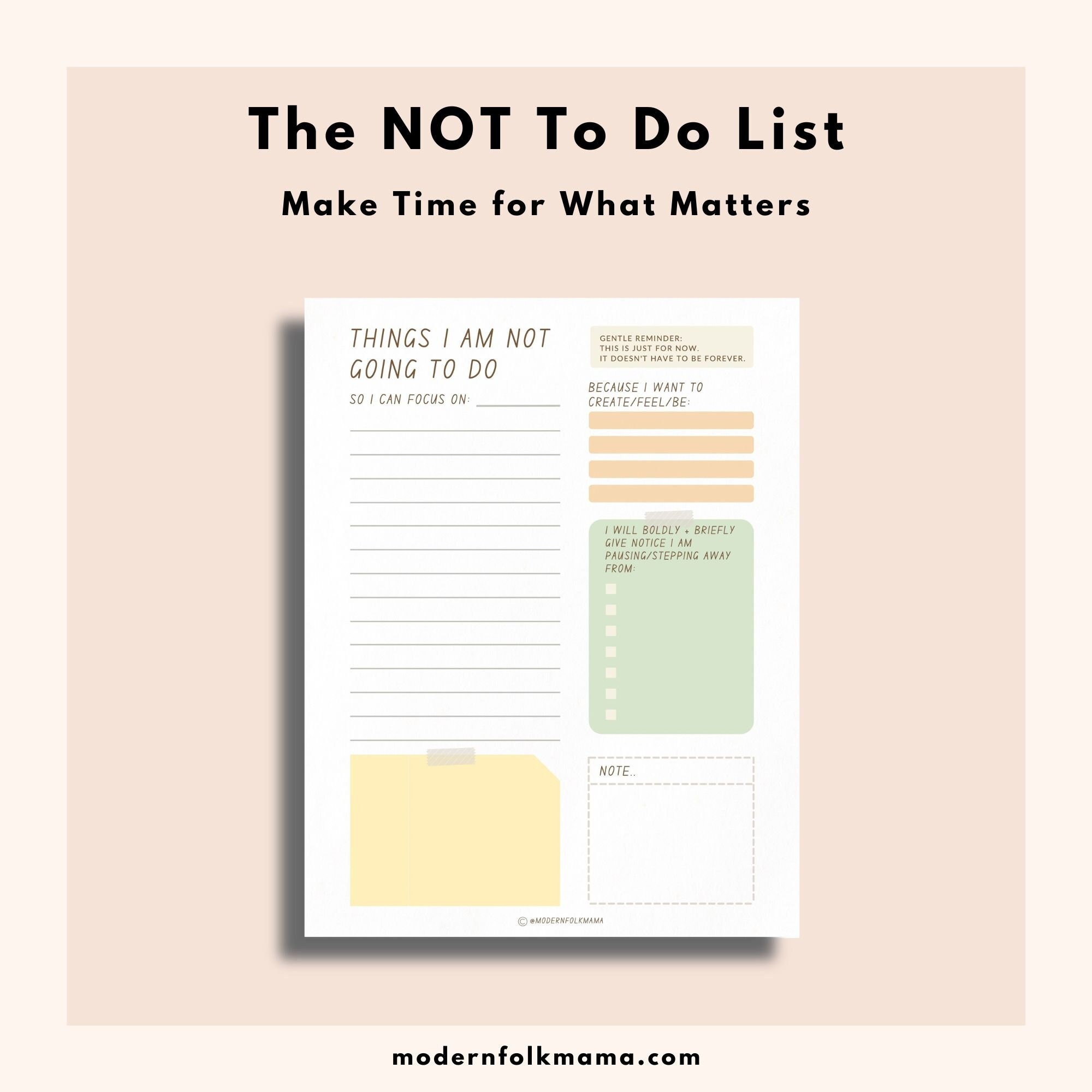 Goal Planner Worksheet Printable, Make Time for What Matters Most W/ a ...