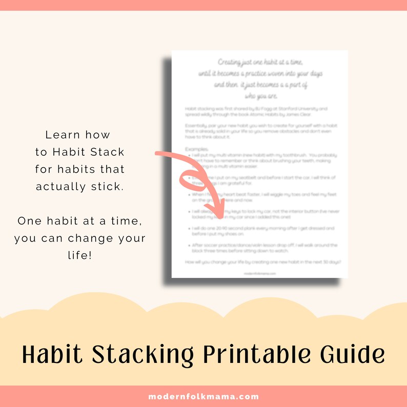 Habit Tracker Printable Atomic Habits 30 Day Challenge - Etsy